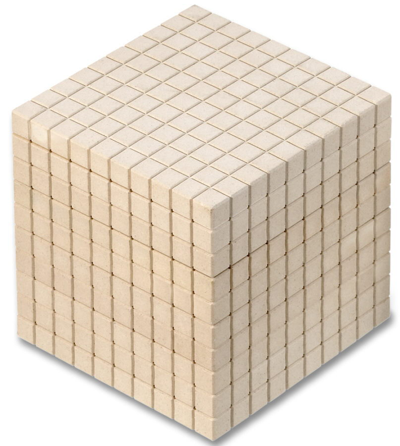 Tausenderwürfel zum Dienes Material | Montessori-Shop.de