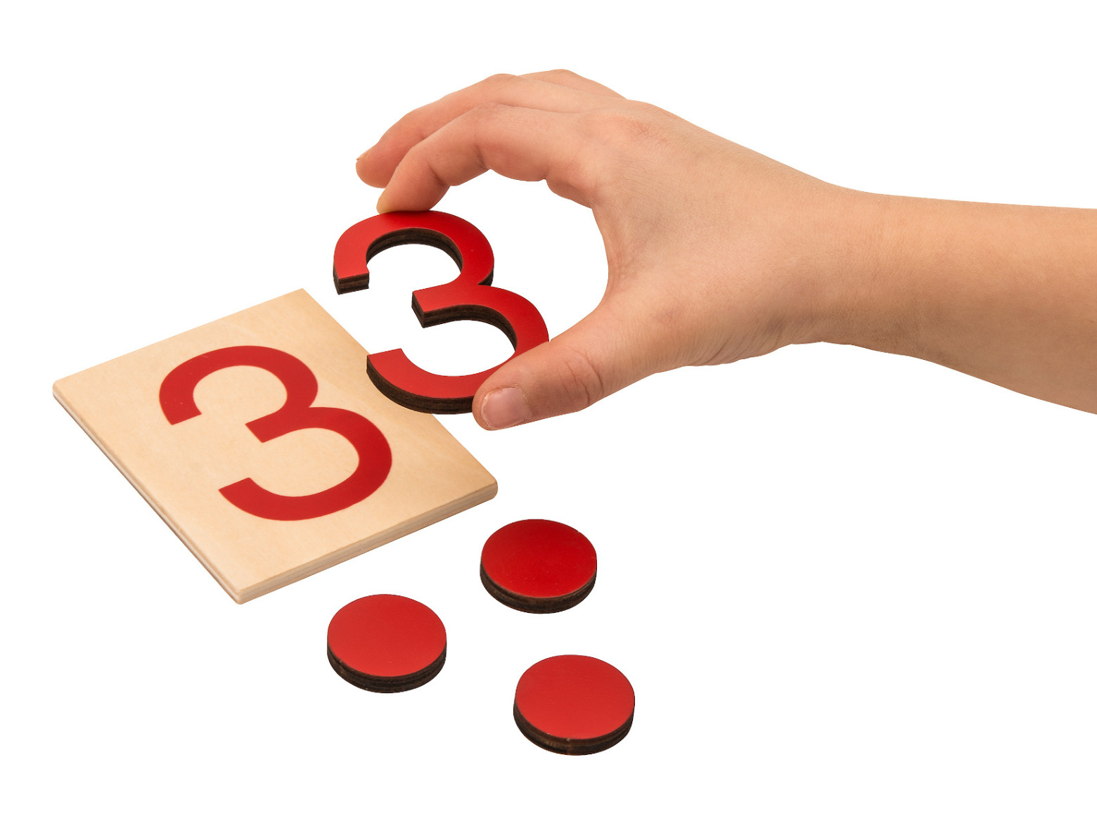 Montessori-Material Ziffern und Chips, Zahlen | Montessori-Shop.de