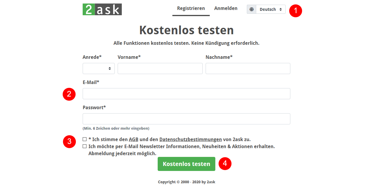 Registrieren | www.2ask.com